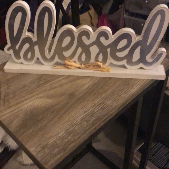 Accents | Distressed Blessed Standing Sign | Poshmark